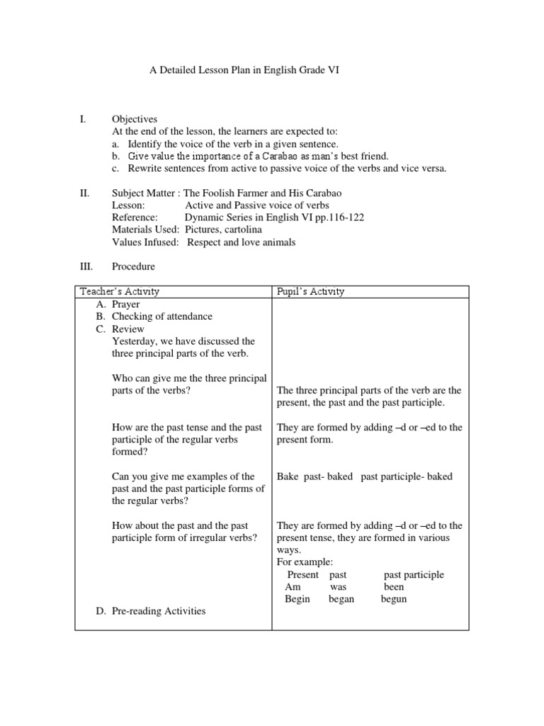 4th Grade Esl Lesson Plans