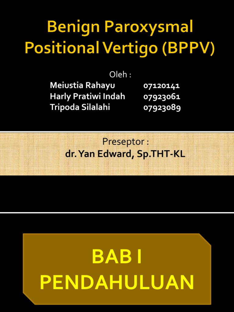 BPPV | PDF