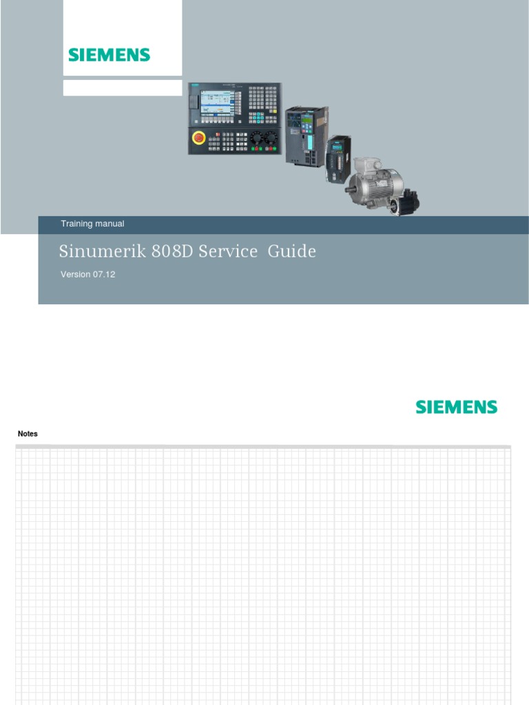 Sinumerik 808D Service Guide: Training Manual | Download Free PDF ...