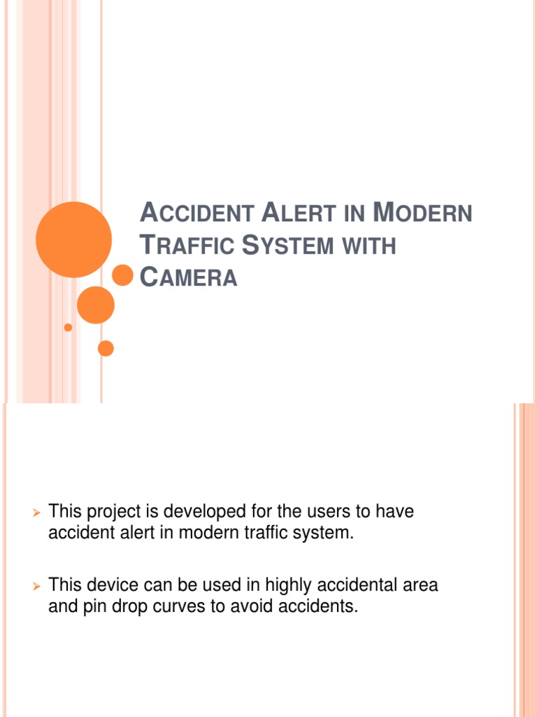 Accident Alert in Modern Traffic System With Camera | PDF | Transmitter ...