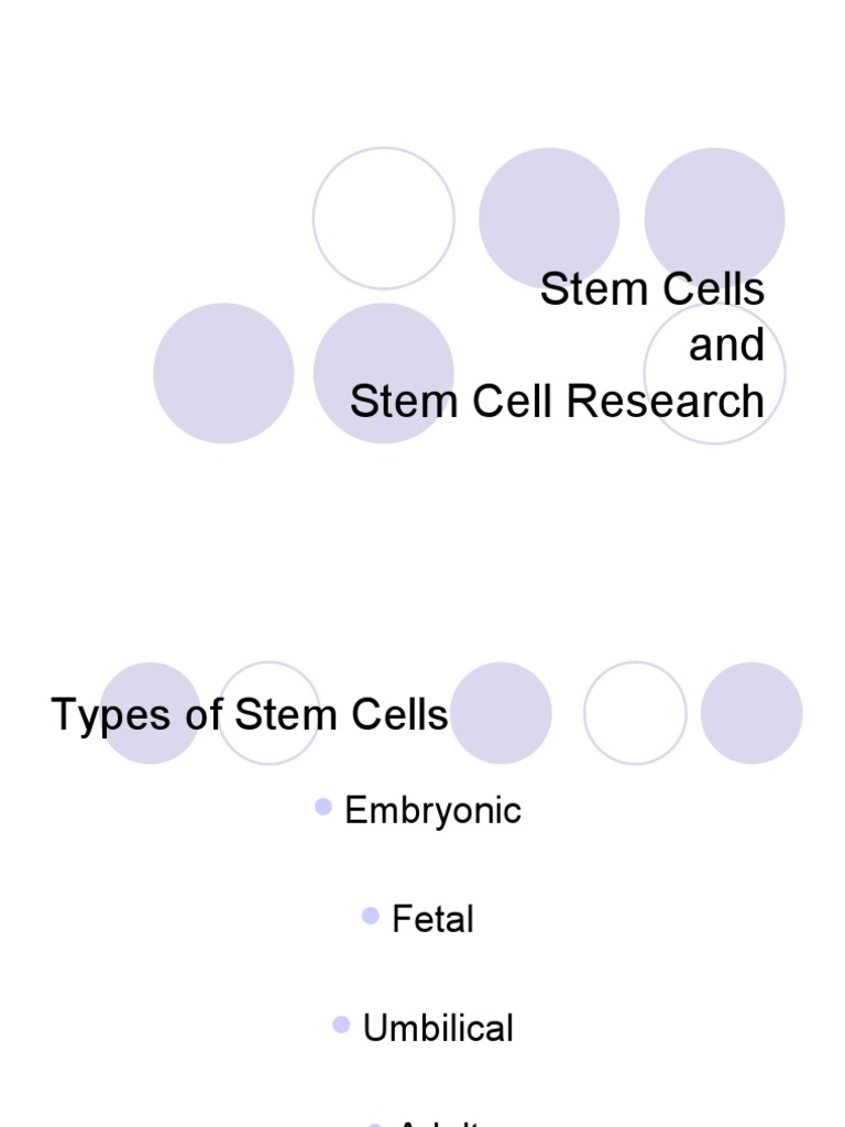 Stem Cell Research (PowerPoint) | PDF