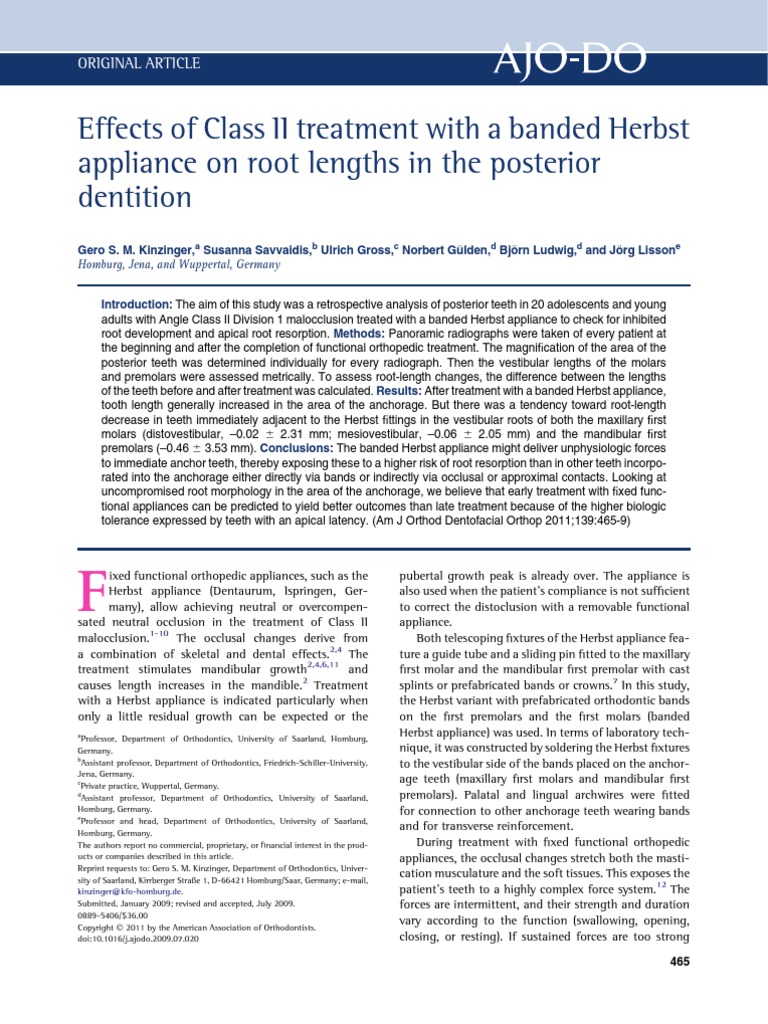 Pi Is 0889540611000370 | PDF | Tooth | Orthodontics