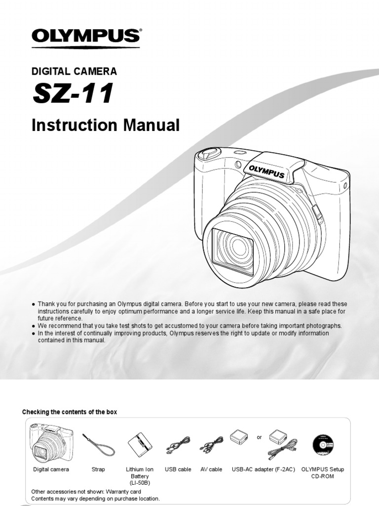 Instruction Manual: Digital Camera | PDF | Film Speed | Image Stabilization