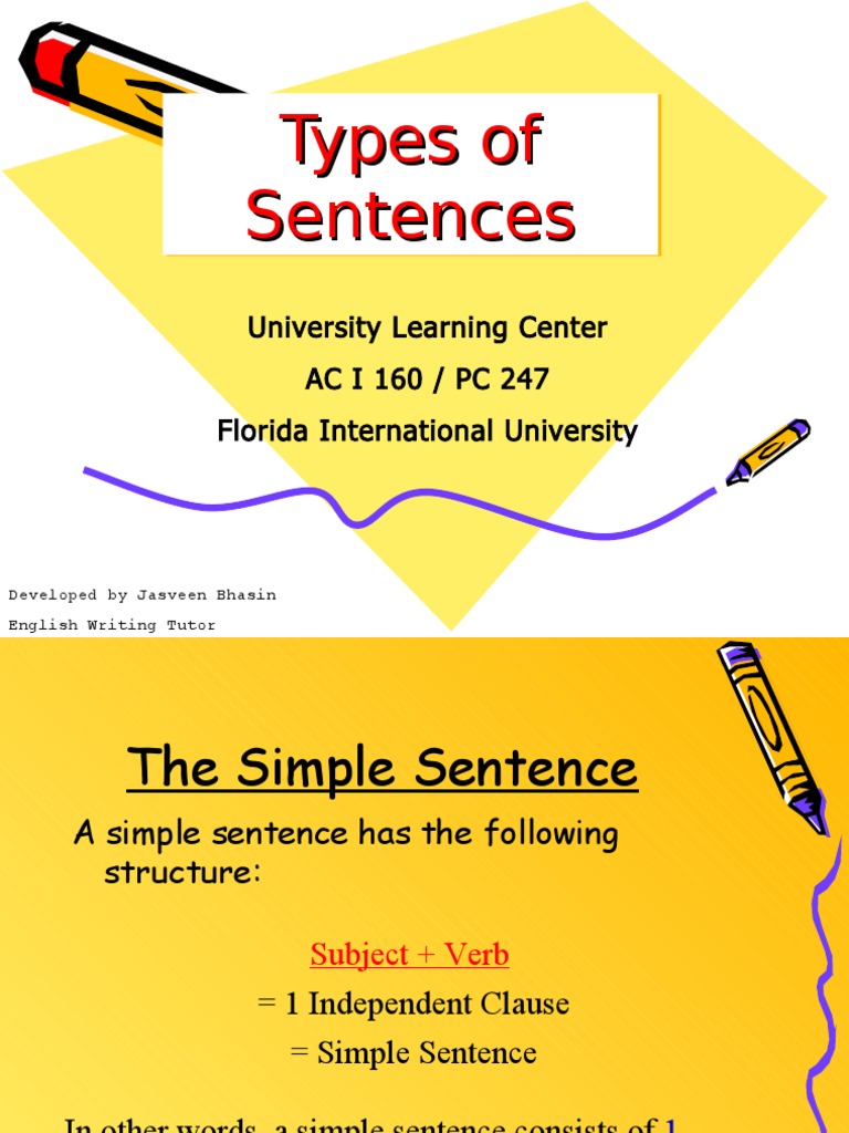 Types of Sentences2 | PDF | Sentence (Linguistics) | Language Mechanics