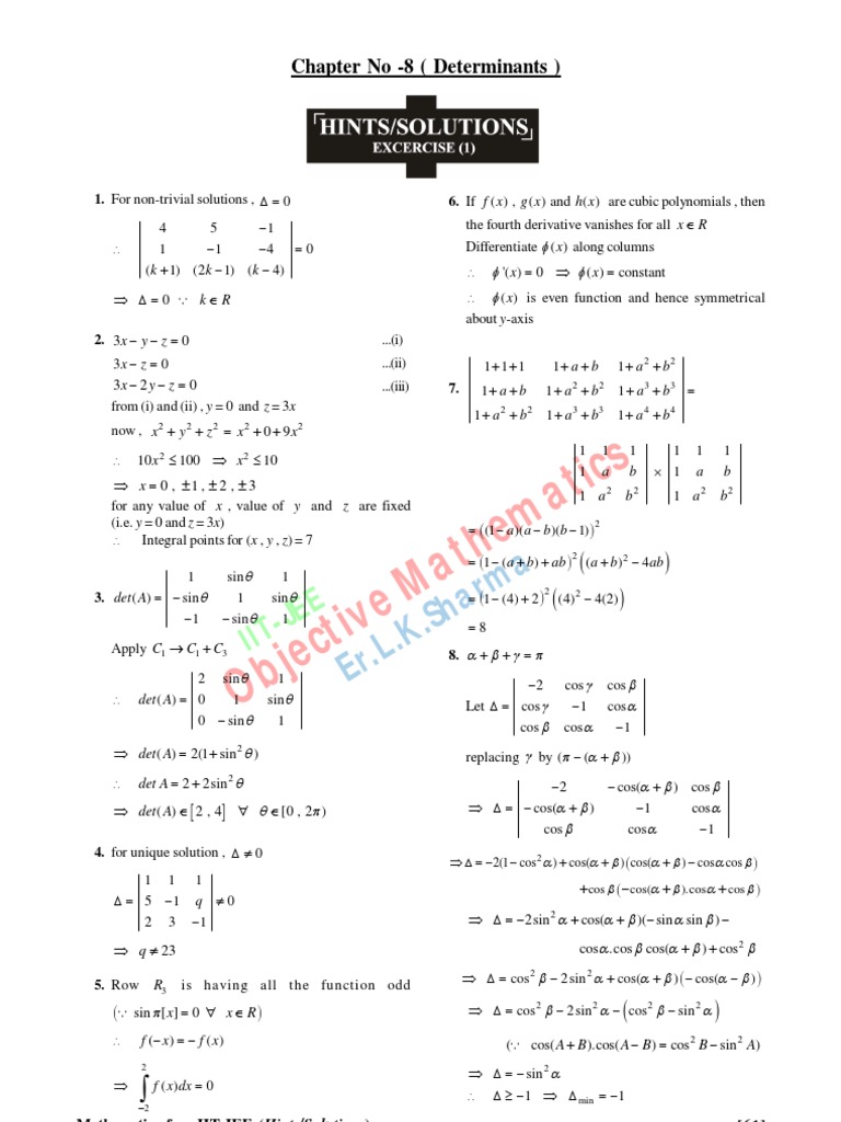 Ath em Ati CS: L.K .SH Arm A | PDF | Determinant | Linear Algebra