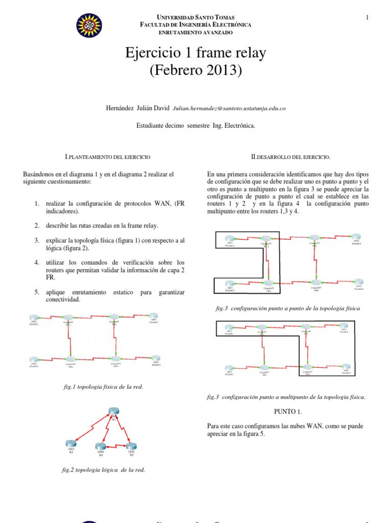 Ejercicio Frame Relay | PDF | Red de área amplia | Enrutador (Computación)