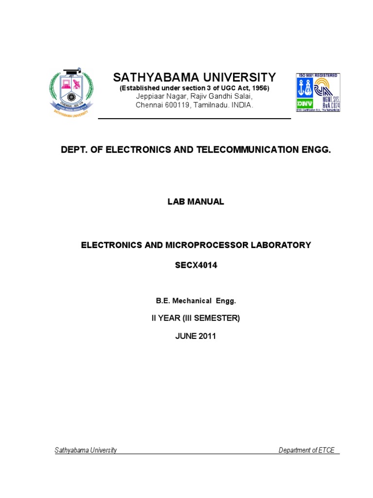Mech Lab Manual | PDF | Assembly Language | Pointer (Computer Programming)