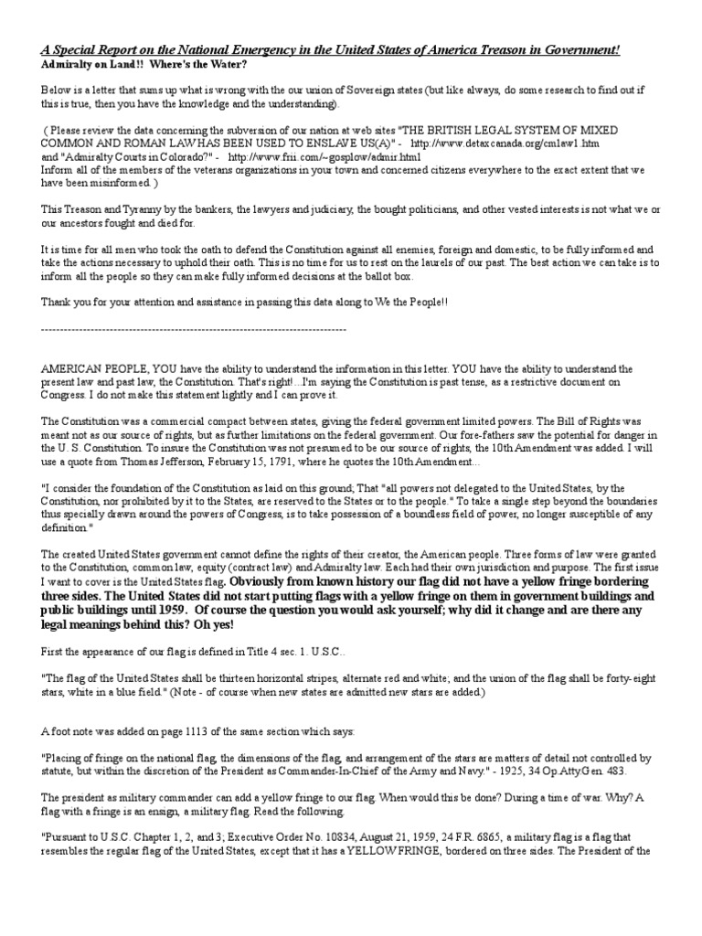 Admiralty On Land!! Where's The Water? | PDF | Admiralty Law | United ...