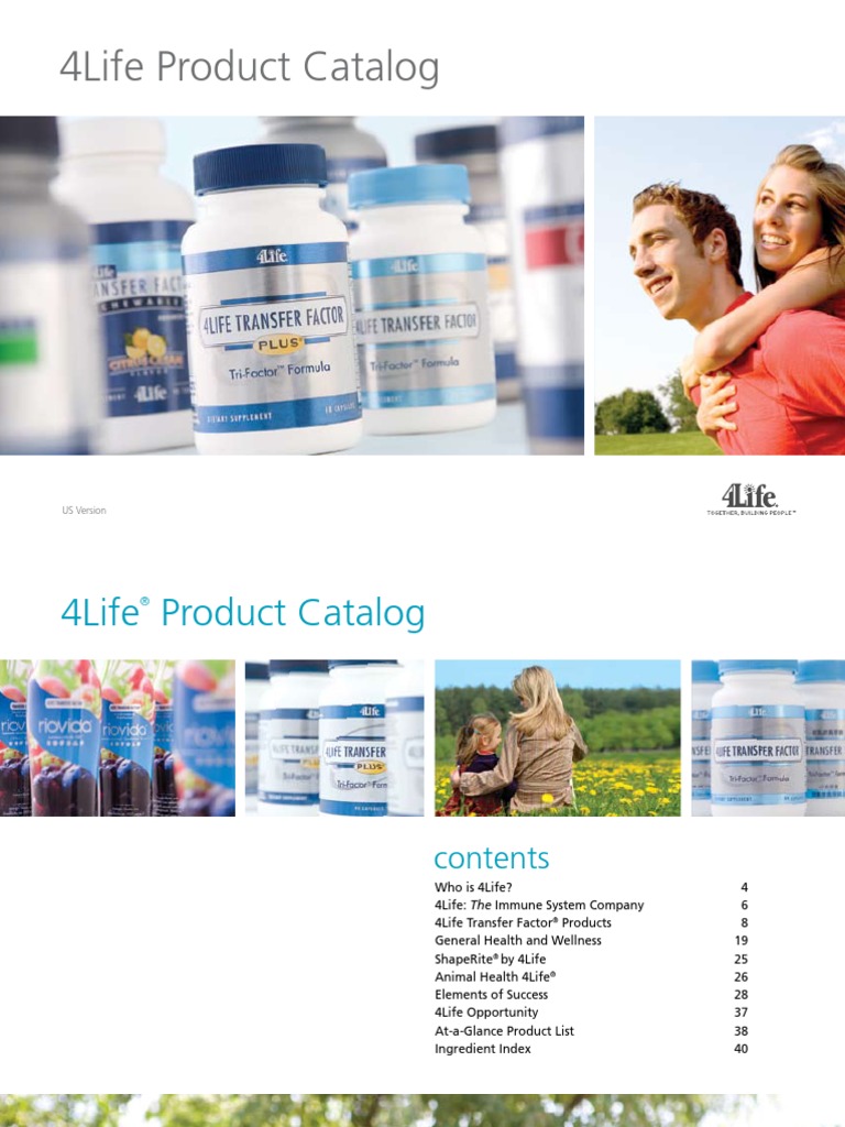 4life Catalog | Download Free PDF | Glycerol | Immune System
