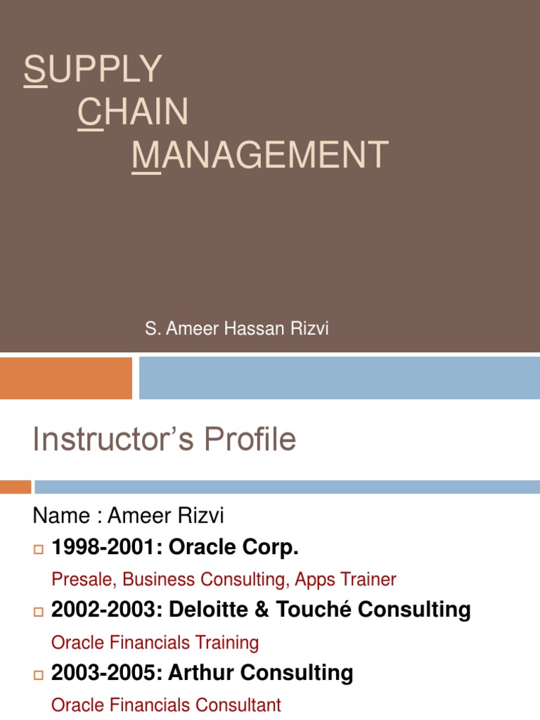 Supply Chain Management | PDF | Supply Chain Management | Supply Chain