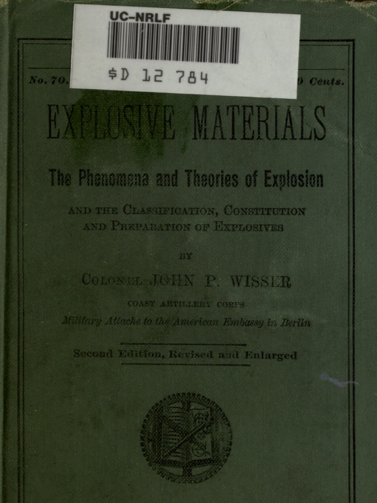 Explosive Materials 1907 | PDF | Explosive Material | Explosion