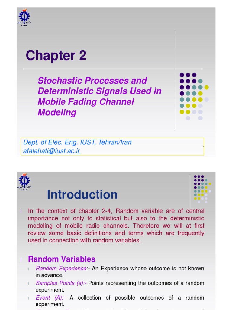 Chapter 2 | PDF | Stationary Process | Covariance