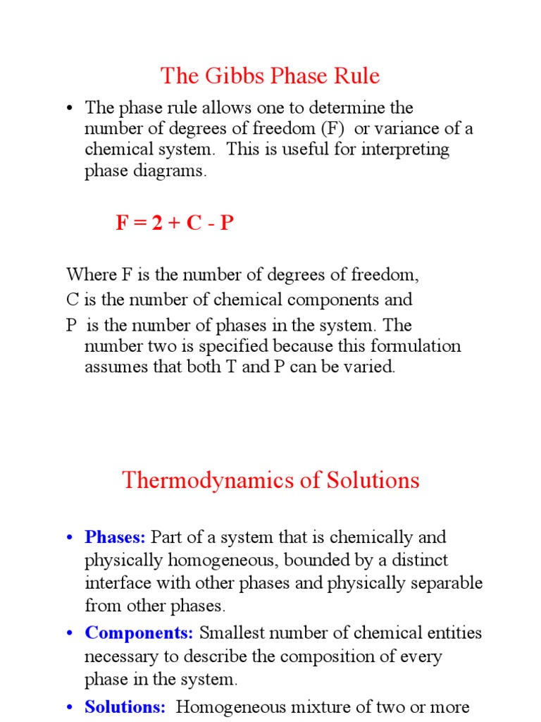 Lect 12 2313 Phase Diagram Crystallization PDF | PDF | Phase Rule | Phase (Matter)