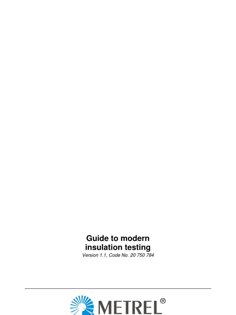Modern Insulation Testing Guide | PDF | Capacitor | Insulator (Electricity)