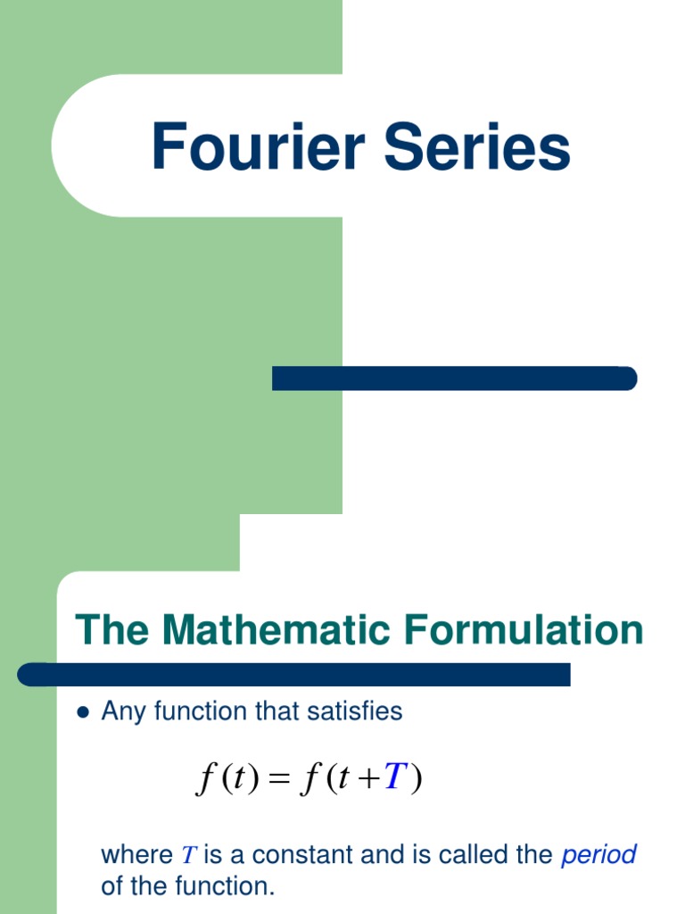 Fourier Series for Engineers | PDF