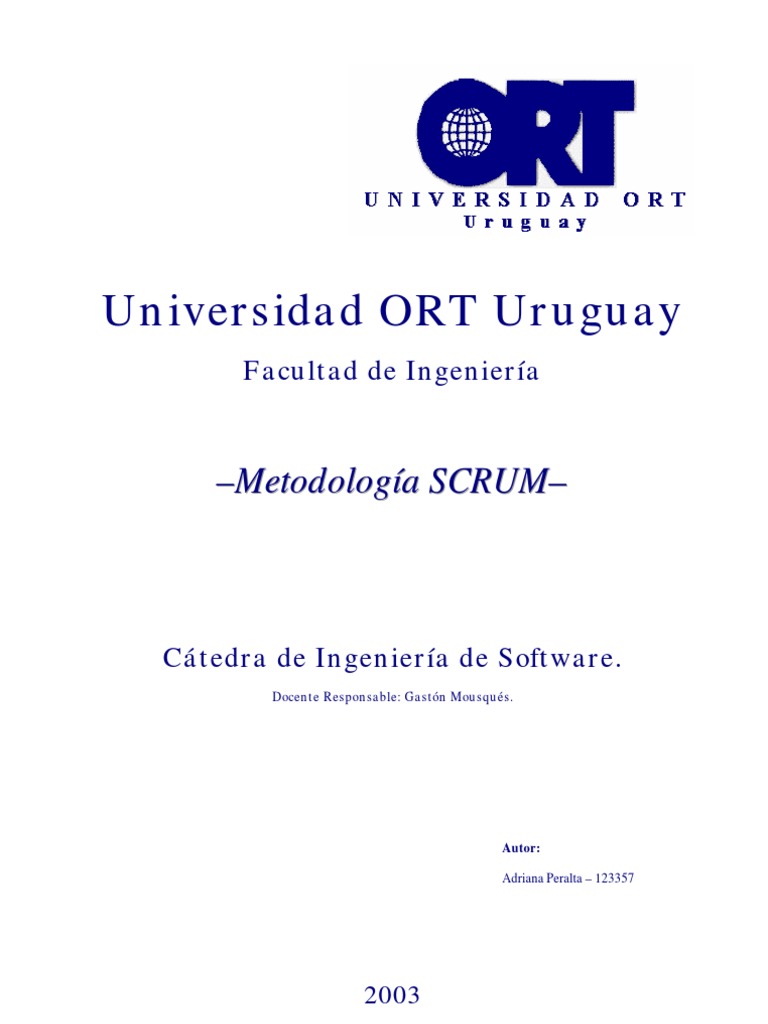 Scrum PDF | PDF | Scrum (desarrollo de software) | Ingeniería de software