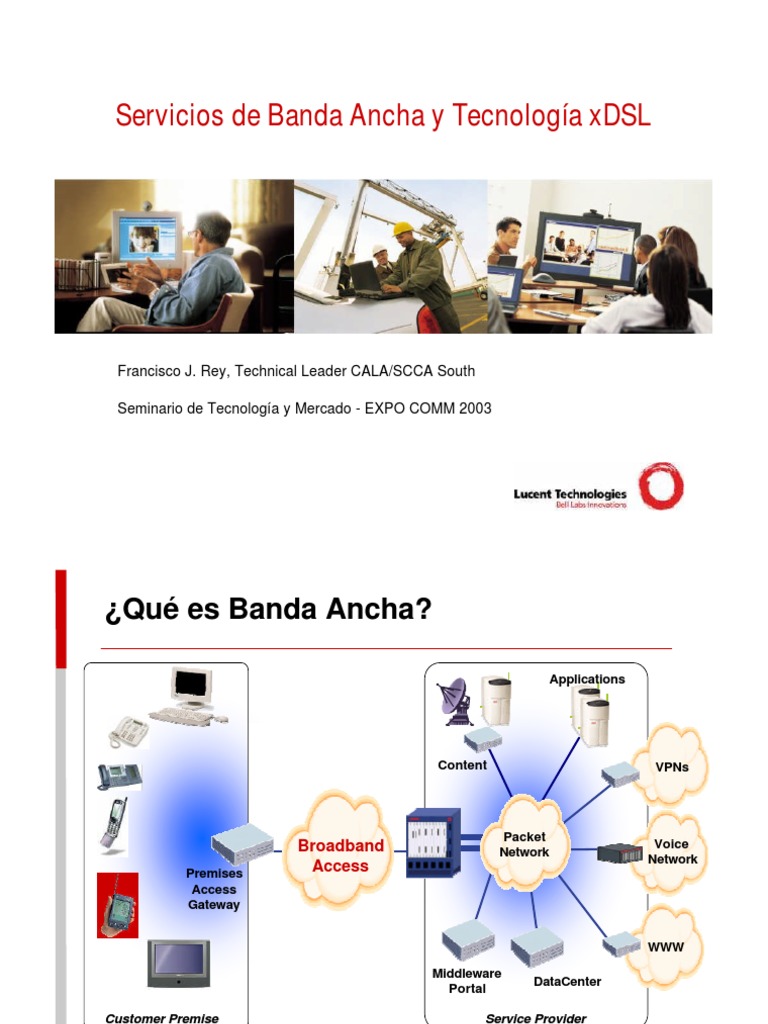Tecnologia XDSL | PDF | Línea de abonado digital | Ieee 802.11