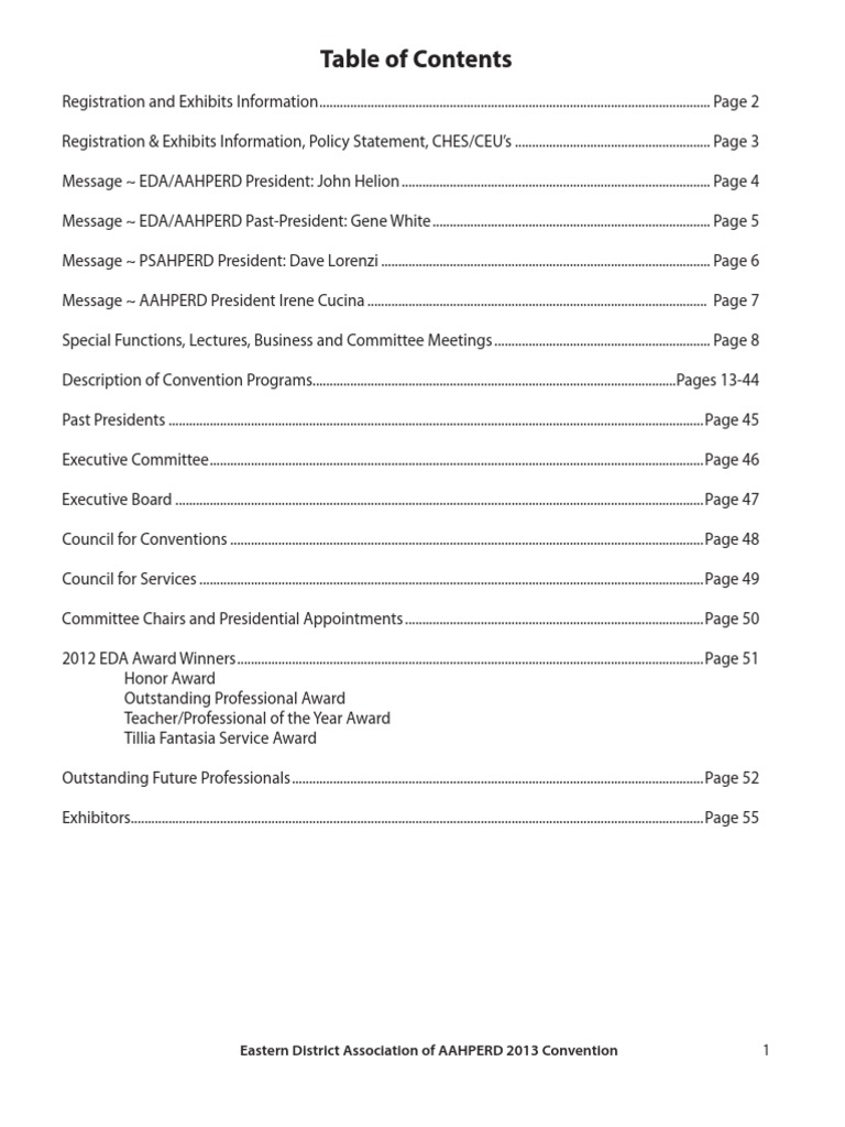 AAHPERD EDA 2013 Convention Program | PDF | Physical Education ...