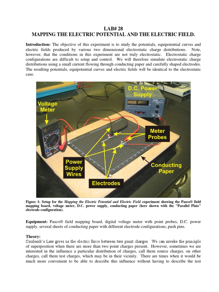 Lab 28 | PDF | Electric Field | Electrostatics