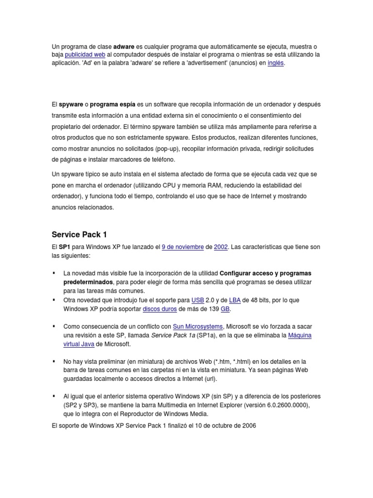 Un Programa de Clase | PDF | Windows XP | Microsoft Windows