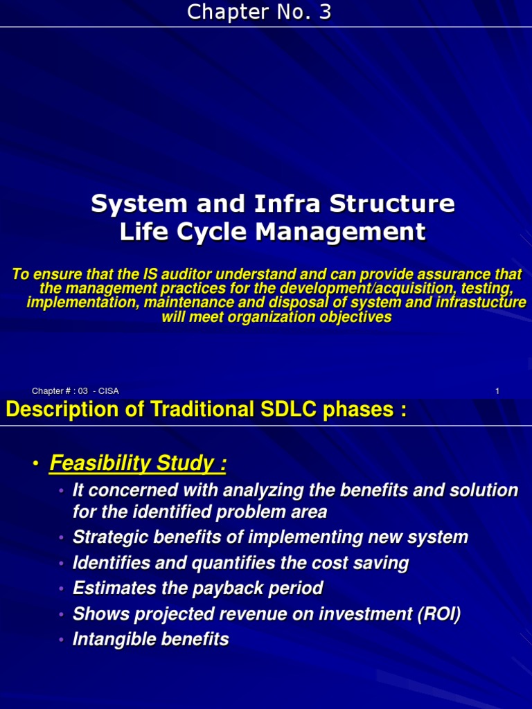 CISA - 3th Chapter - System and SDLC | PDF | Product Development ...