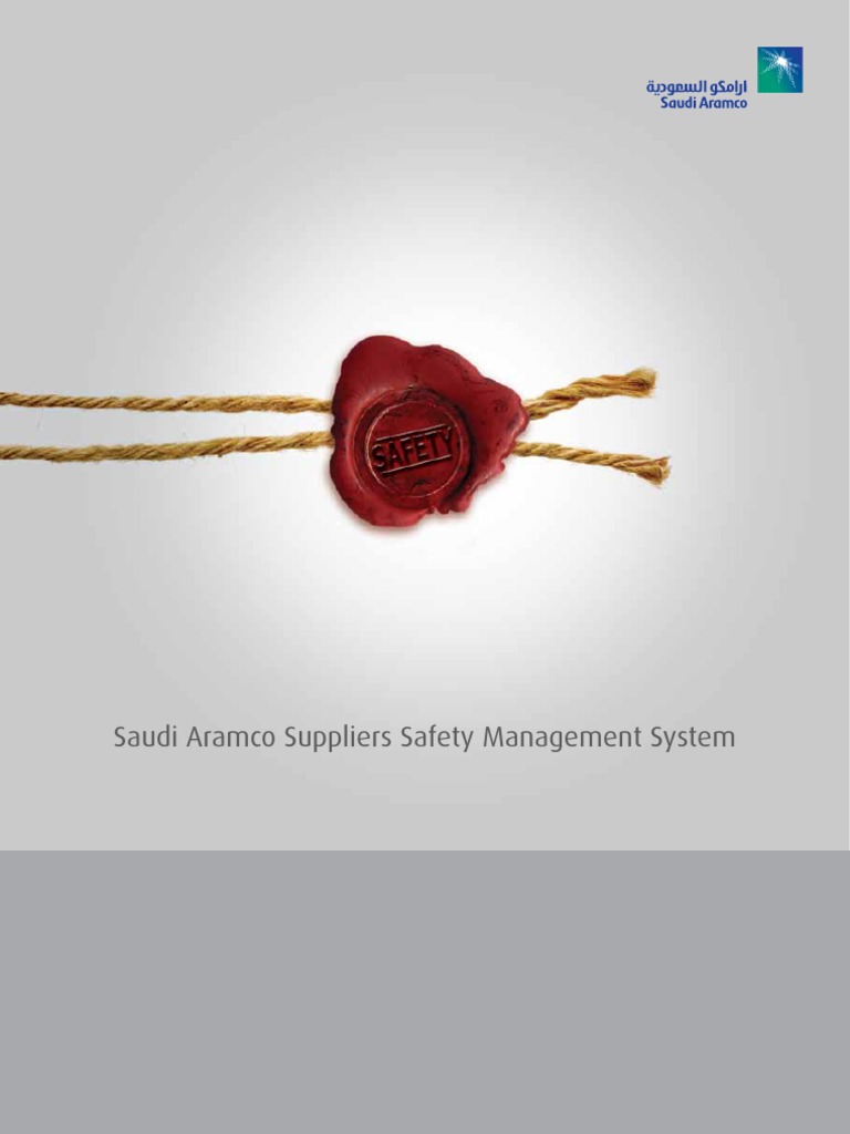 Aramco Suppliers Safety Management Guide | PDF | Occupational Safety ...