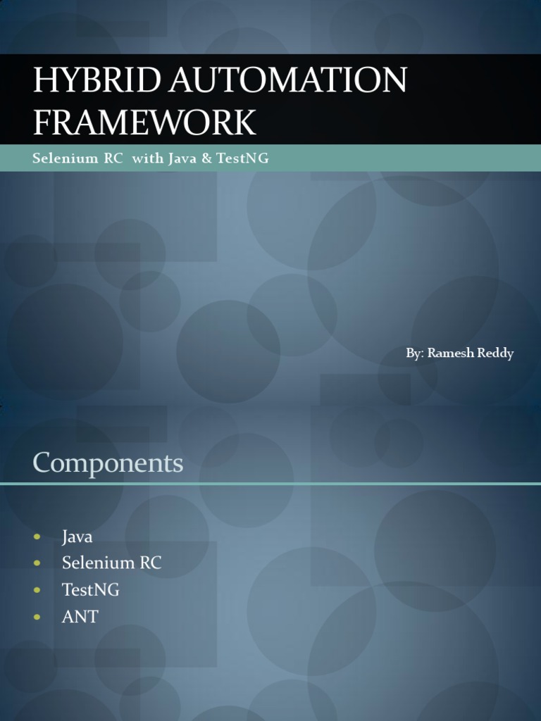 Hybrid Framework Development With Selenium Pdf 6076