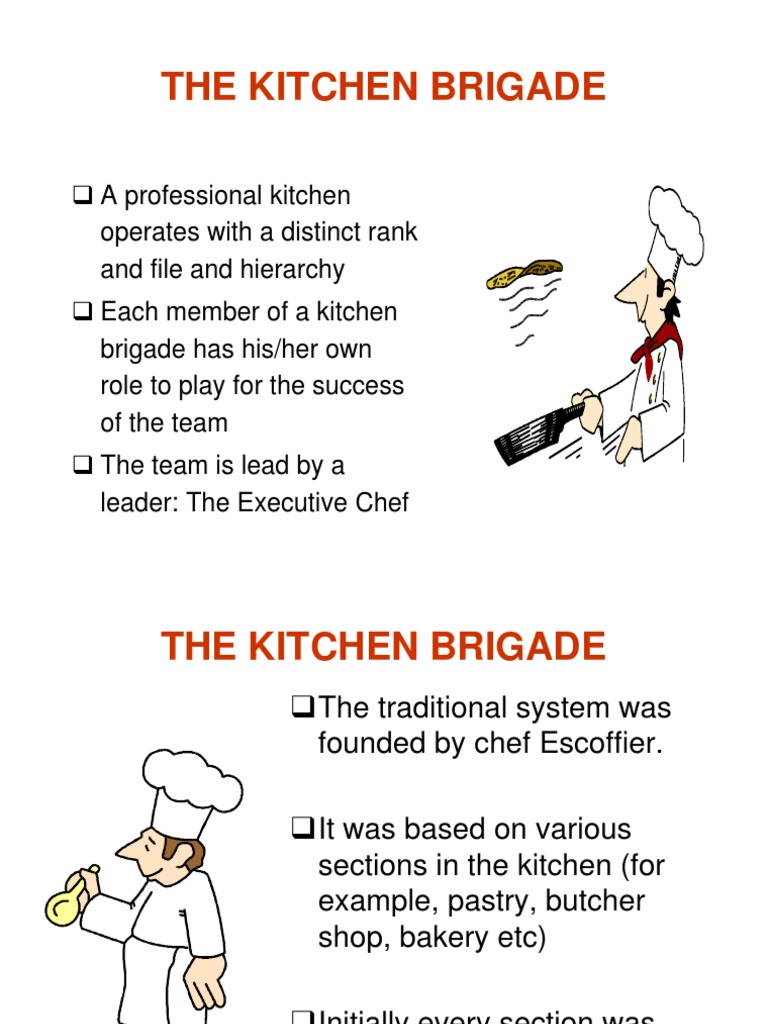 Kitchen Brigade Hierarchy Explained | PDF