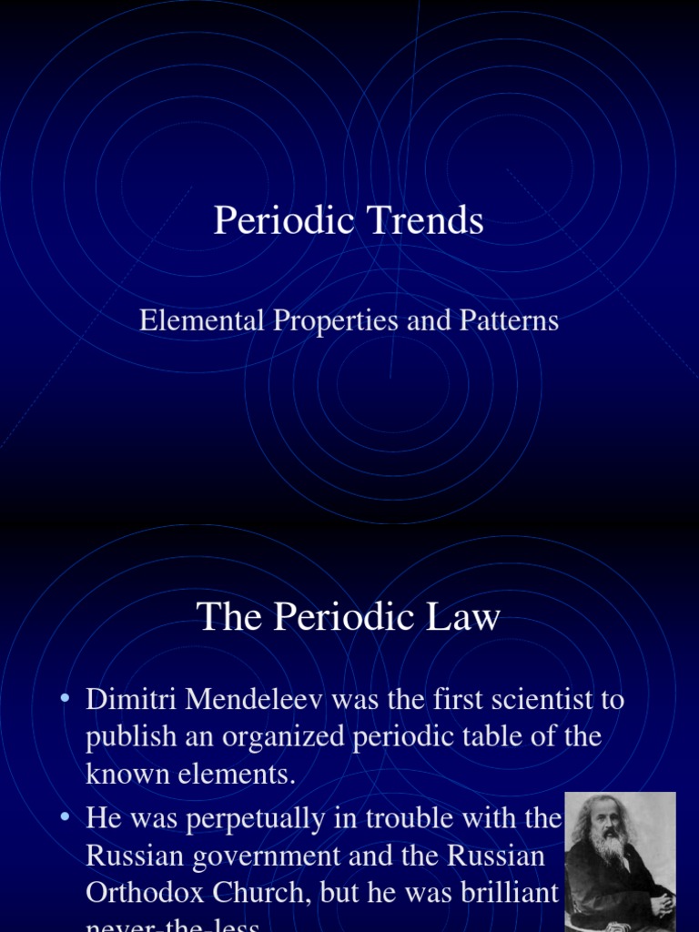 Periodic Trends: Elemental Properties and Patterns | PDF | Ion ...