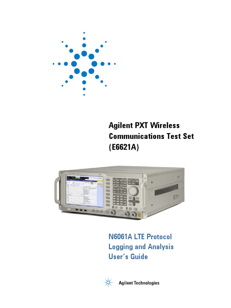E6621-90004-N6061A LTE Protocol Logging and Analysis User Manual | PDF ...