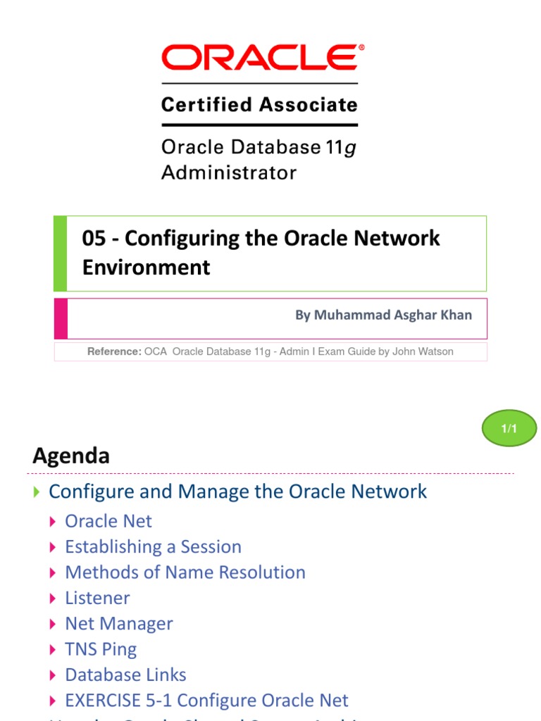 OCA 05 - Configuring The Oracle Network Environment | PDF | Port (Computer Networking ...