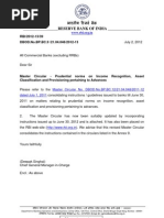 RBI Master Circular on Prudential Norms | PDF | Banks | Mark To Market ...
