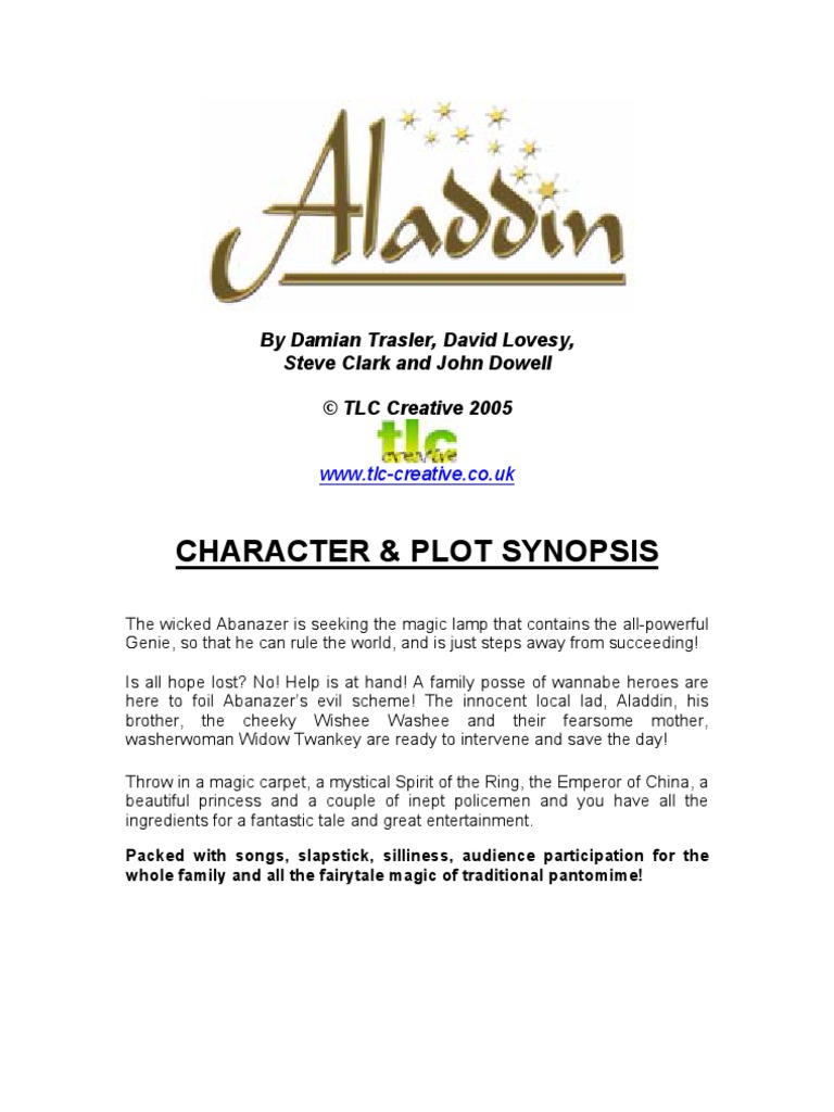 Aladdin Plot | Leisure | Fiction & Literature