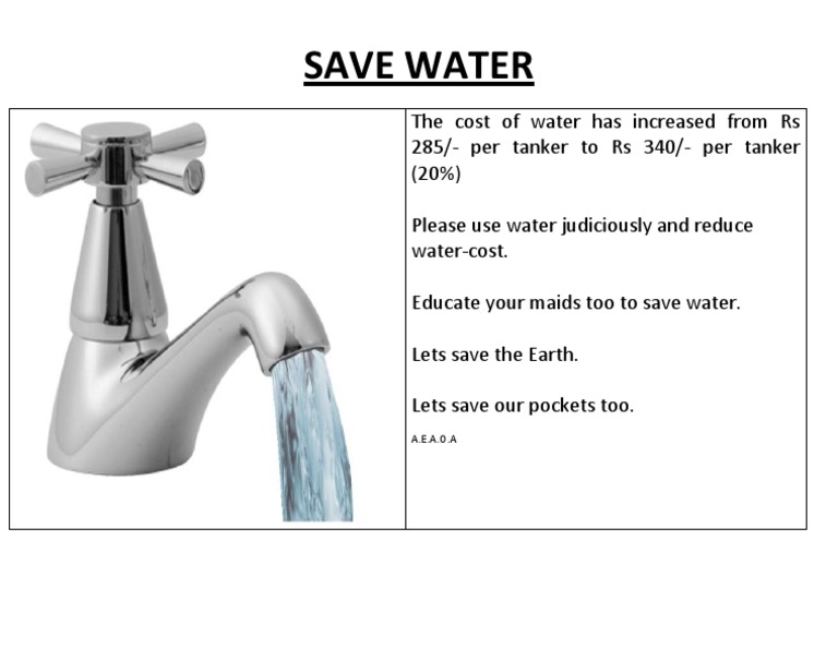 Save Water, Reduce Costs | PDF | Cooking, Food & Wine