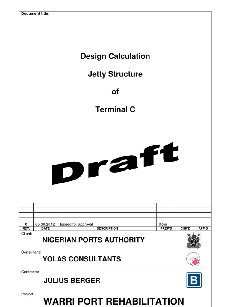 Design Calculation Draft | PDF | Deep Foundation | Strength Of Materials