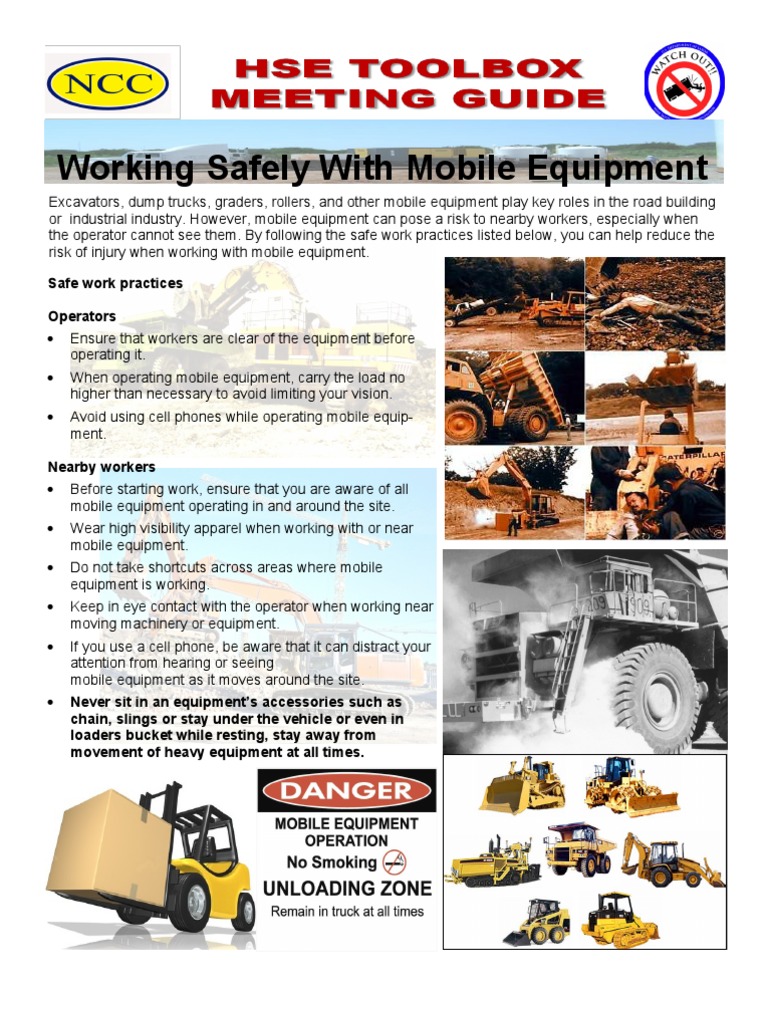 Mobile Equipment Safety Practices | PDF | Technology & Engineering