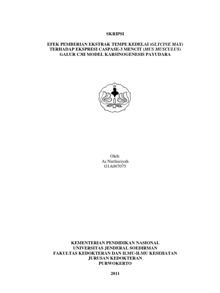 Efek Pemberian Ekstrak Tempe Kedelai (Glycine Max) Terhadap Ekspresi ...