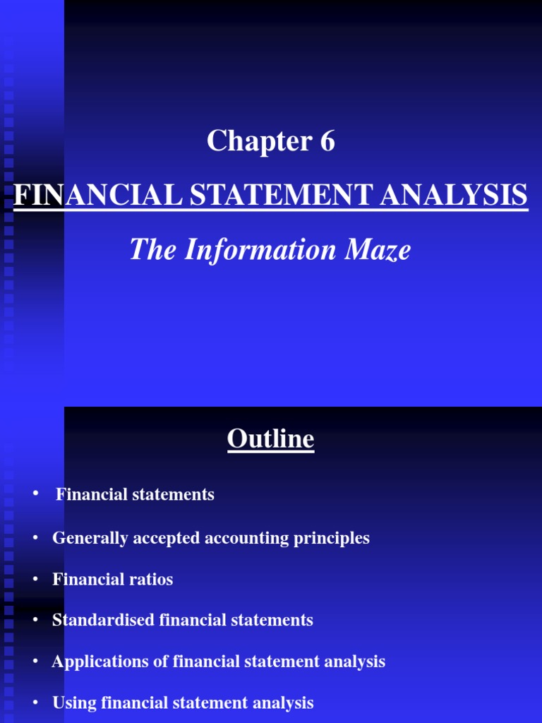 Chapter 6 Financial Statement Analysis | PDF | International Financial Reporting Standards ...
