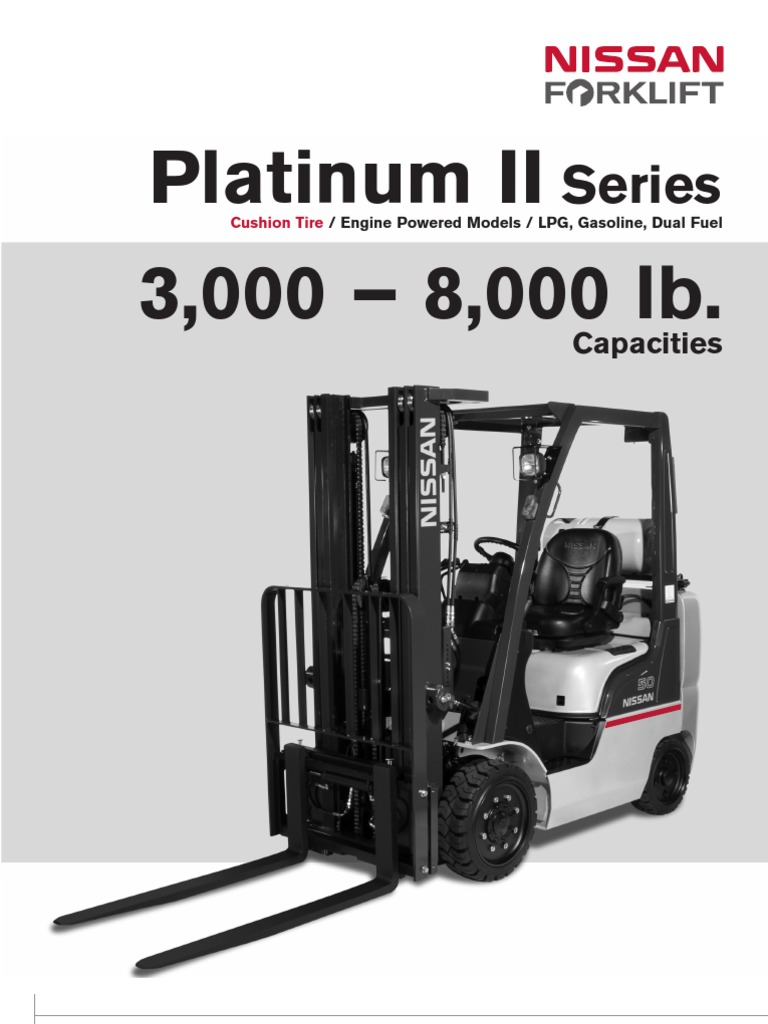 Nissan Forklift Specifications | PDF | Automatic Transmission | Horsepower
