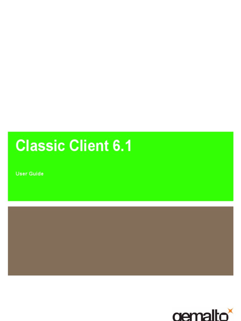 Classic Client User Guide | PDF | Installation (Computer Programs ...