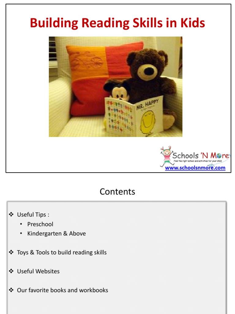 Building Reading Skills in Kids | PDF | Reading Comprehension | Preschool
