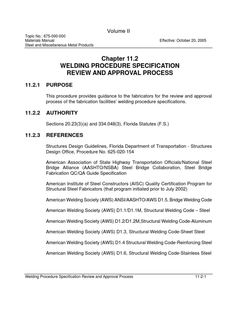 Welding Procedure Specification Approval Guide | PDF | Specification ...