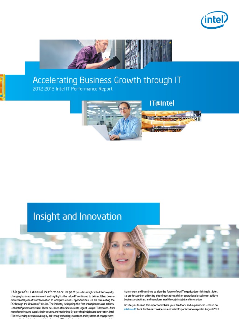 2012 2013 Intel IT Performance Report | PDF | Software As A Service ...