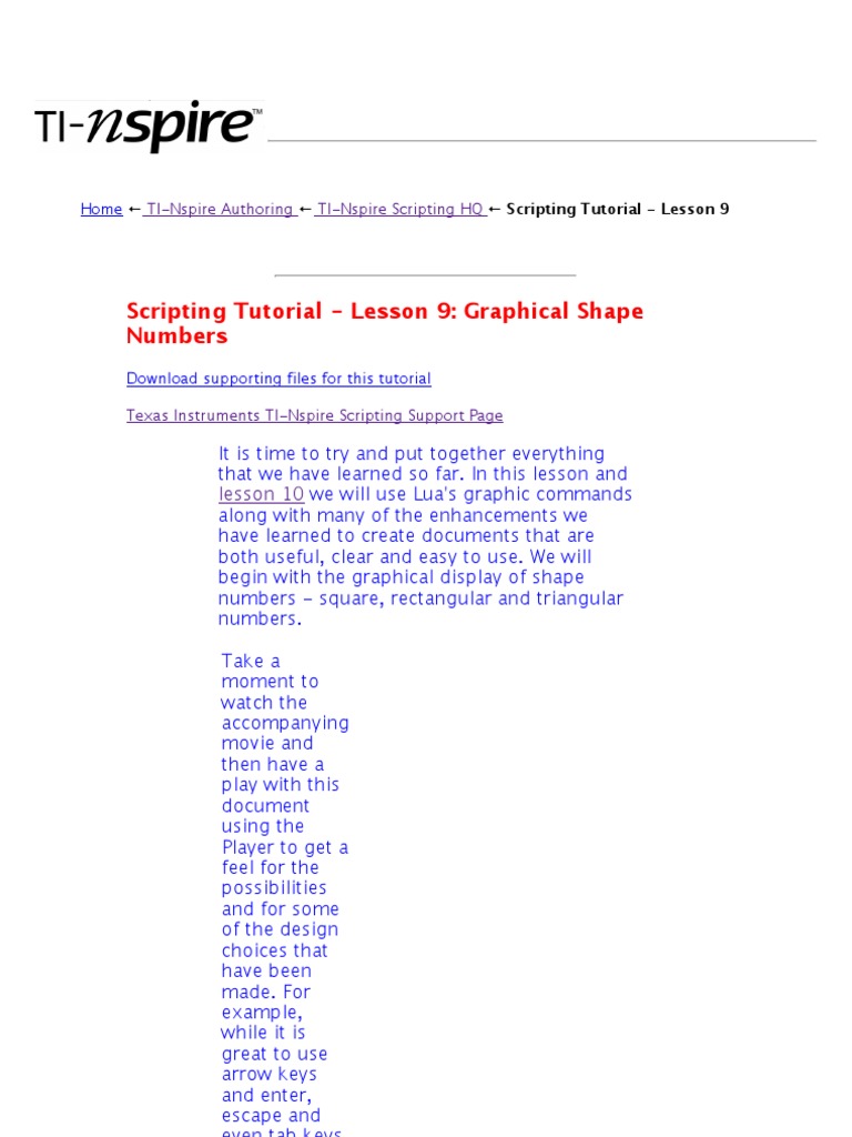 Script Lesson 9 | PDF | Triangle | Rectangle