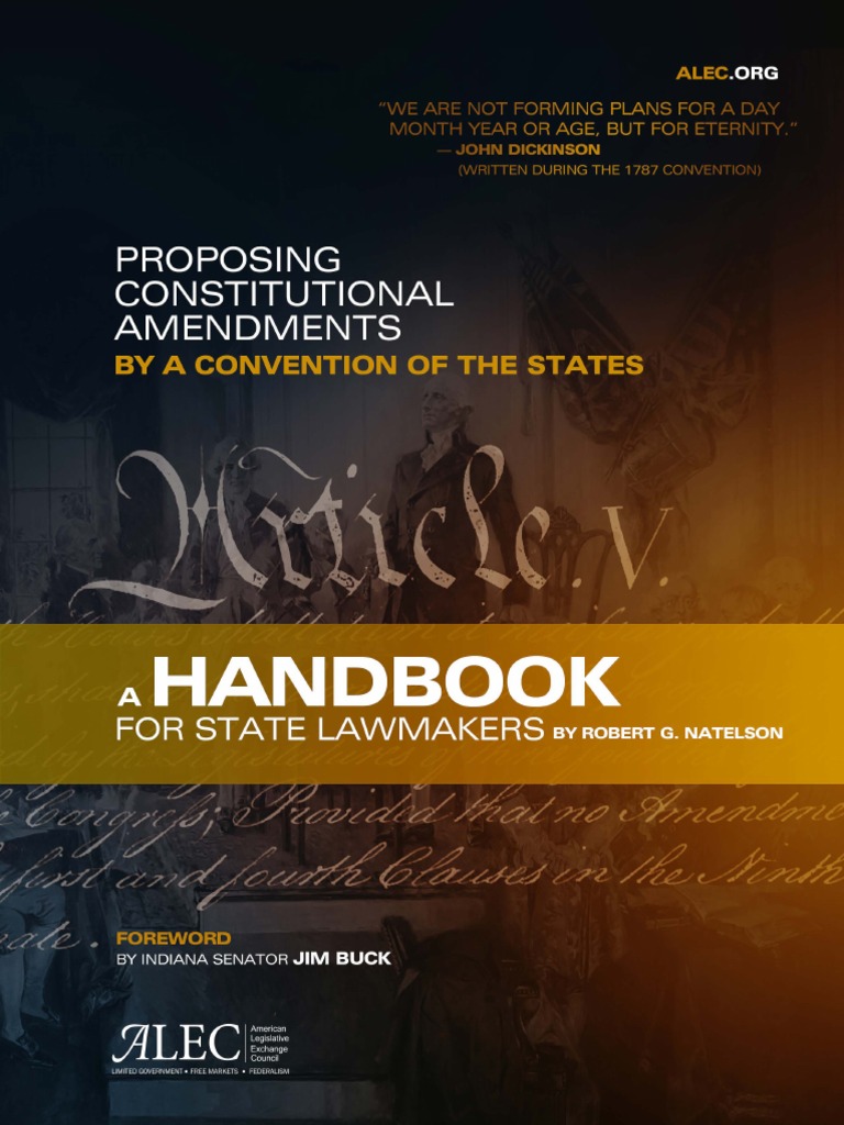 Article V Handbook | PDF | United States Constitution | Constitutional ...