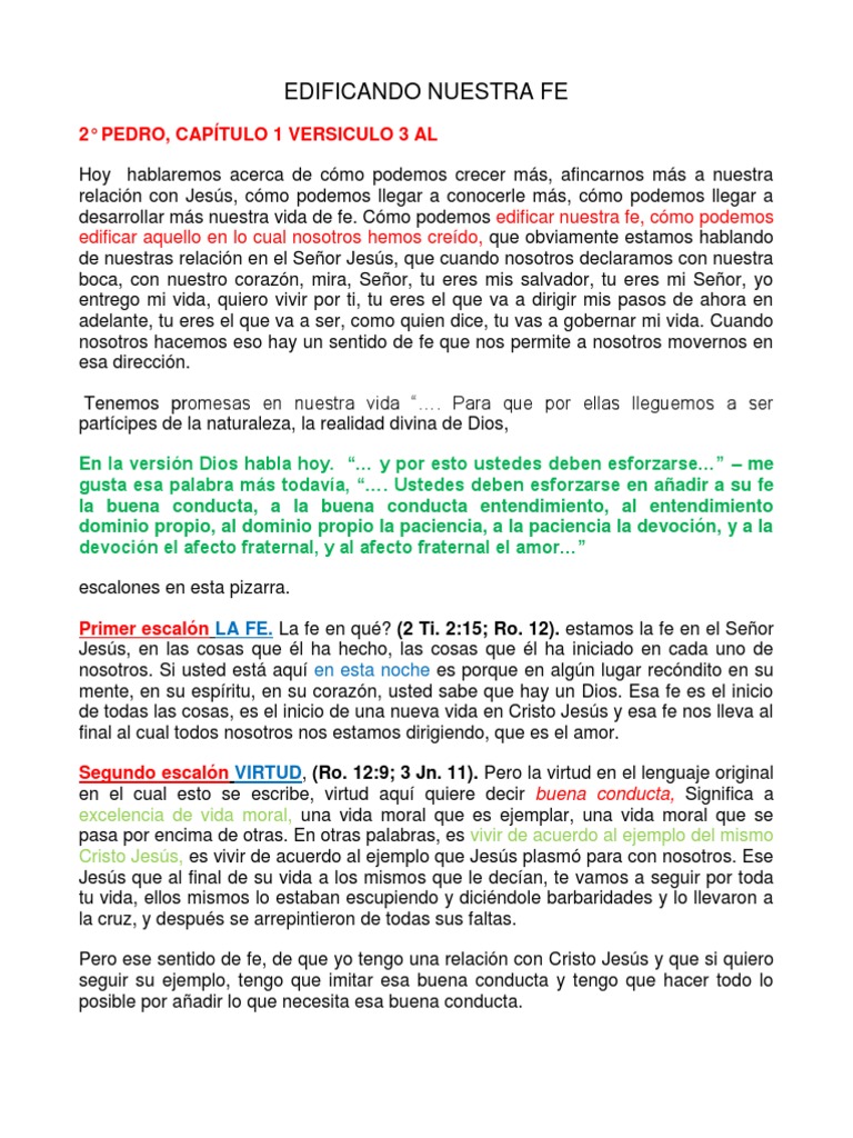 Edificando Nuestra Fe | PDF | Fe | Cristo (título)