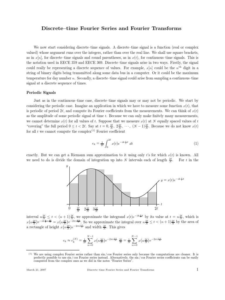 Discrete Fourier Transform PDF | PDF | Teaching Methods & Materials ...