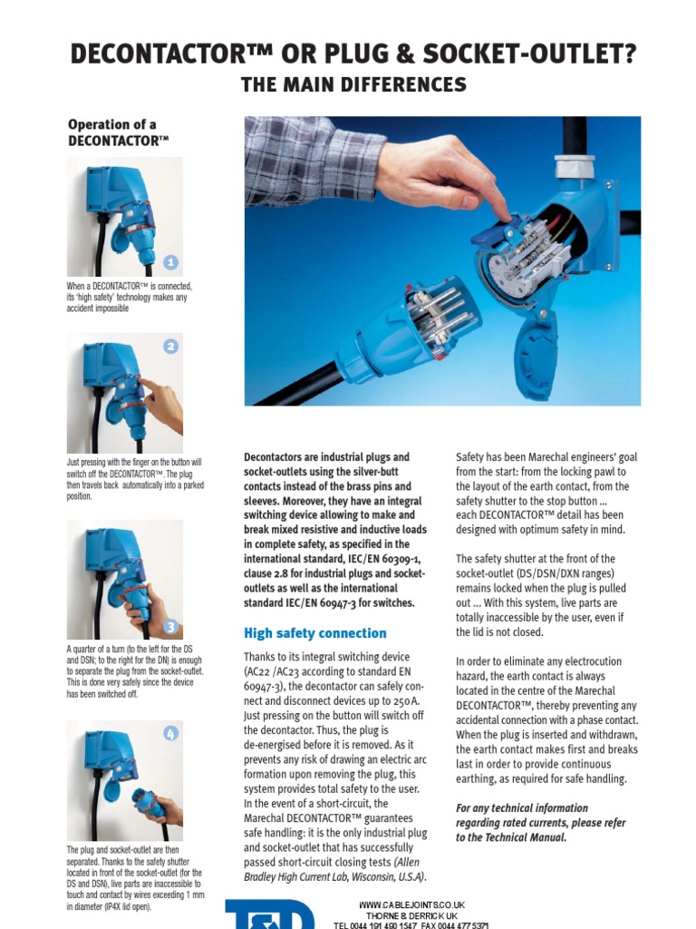 Marechal Decontators V Plugs Decontactors Decontactor | PDF | Ac Power ...