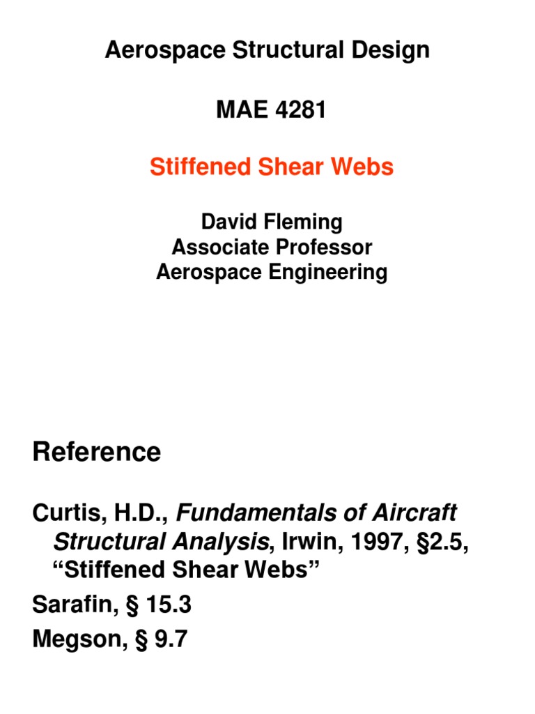 4281 - 03 Stiffened Shear Web | PDF | Truss | Bending