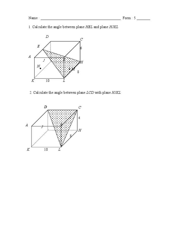 Angle Between Line and Planes - 2008 | PDF | Rectangle | Euclid